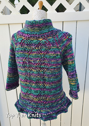 Ravelry: Diamond Winter Cardigan pattern by Top Tier Knits