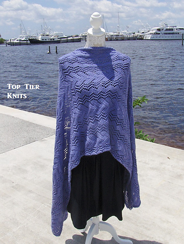 Ravelry: Any Day Lace Wrap pattern by Top Tier Knits