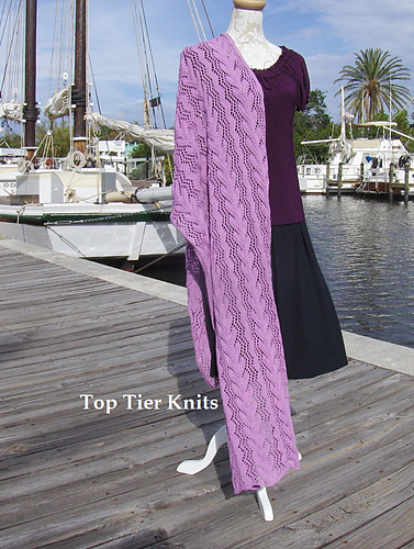 Ravelry: Any Day Lace Wrap pattern by Top Tier Knits