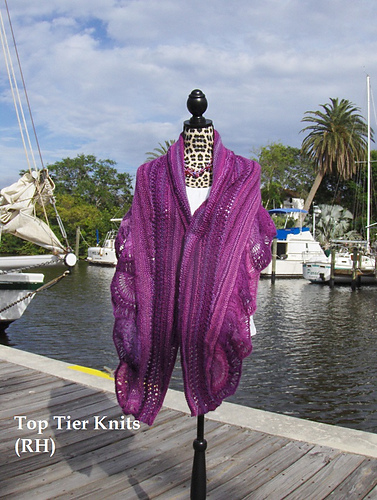 Ravelry: Fiesta Scallop Shawl pattern by Top Tier Knits