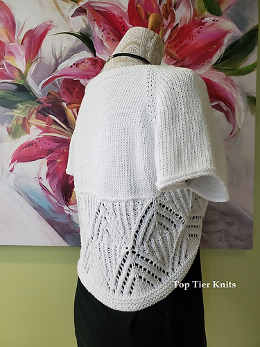Ravelry: Vaulted Lace Shrug pattern by Top Tier Knits