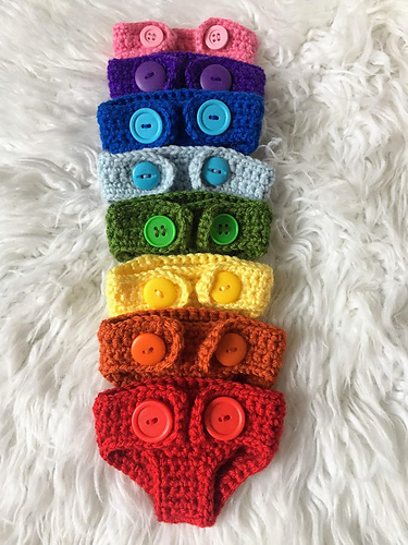 Ravelry: Small Doll Diaper pattern by Victoria Stewart