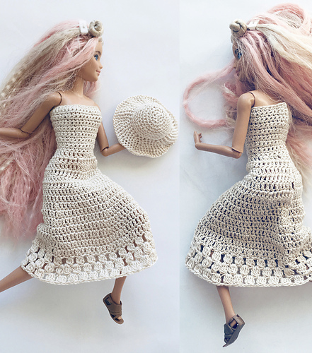 Ravelry: Boho dress and hat for Barbie pattern by Tory Pace