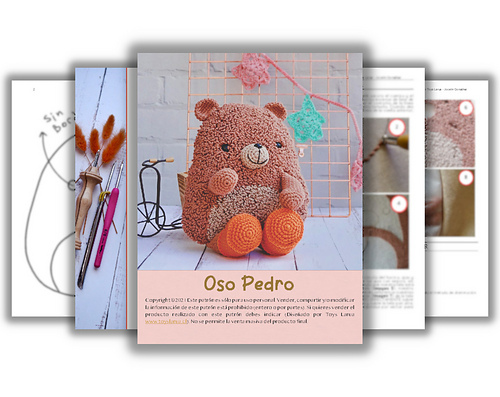 Ravelry: Oso Pedro Punch Needle y Crochet pattern by Jocelin Gonzalez