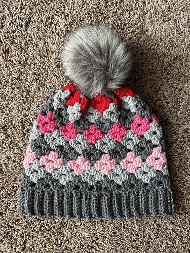 Ravelry: Granny Diamond Beanie pattern by Sulaimon Toyyibah
