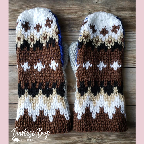 Ravelry: Bernie Mittens pattern by Laura Brian
