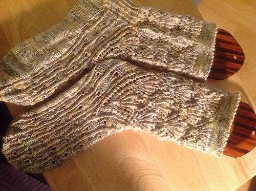 Ravelry: Fields of Gold socks pattern by Anna Richardson
