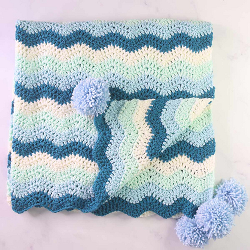 Ravelry: Ripple Blanket pattern by Treasurie Patterns
