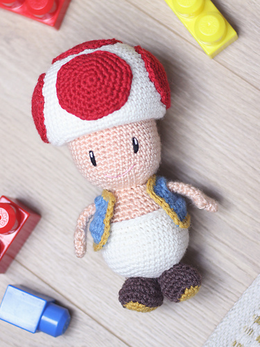 Ravelry: Toad Super Mario video game character - Kinopio pattern by ...