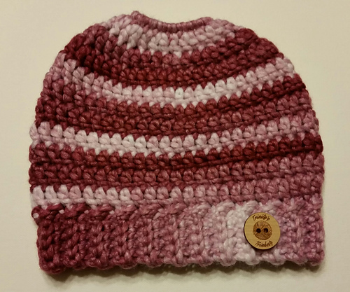 Ravelry: Super Simple Messy Bun Beanie pattern by Debra Brannon