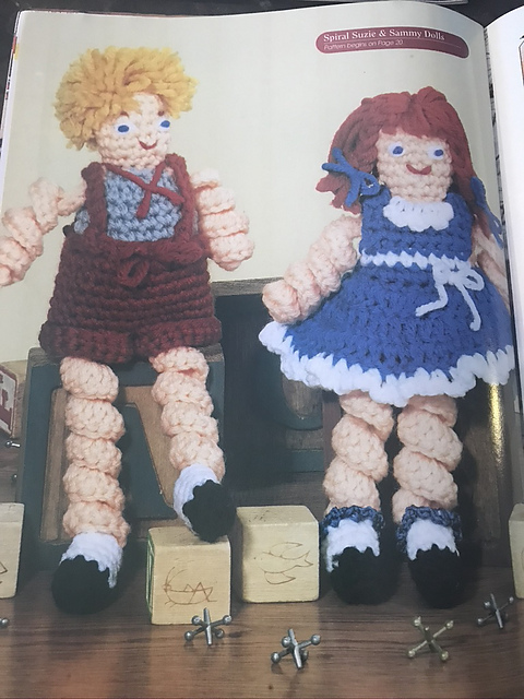 Ravelry: Spiral Suzie & Sammy Dolls pattern by Isabelle Wolters
