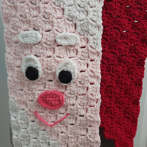 Ravelry: Santa Claus Scarf C2C pattern by Sheila Browning