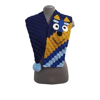 Ravelry: Bluey Bingo Heeler Scarf Both pattern by Sheila Browning