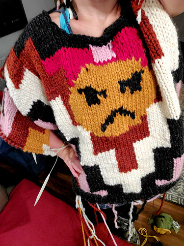I made the angry sweater that appears in Eurovision! (swipe to see the ...