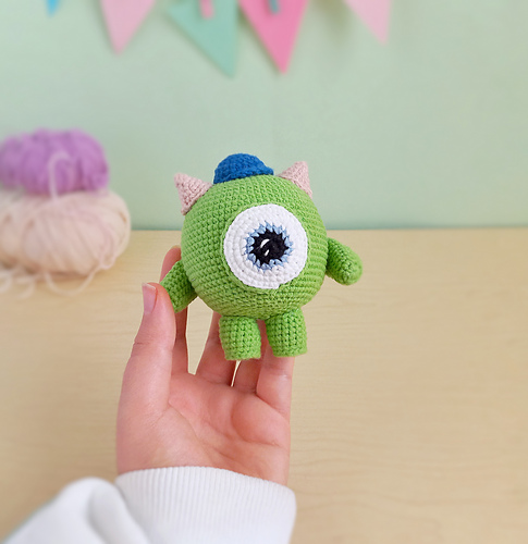 Ravelry: Mike Wazowski the monster pattern by Ines Abad