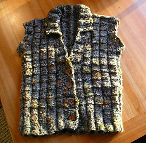 Ravelry: Shawl Collar Vest pattern by Rosemary Drysdale