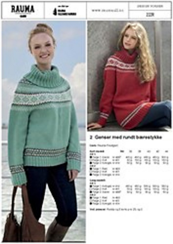 Ravelry: 222R-2 Genser pattern by Rauma Designs