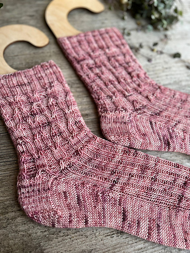 Ravelry: Pink Haze Socks pattern by Rachel Fletcher