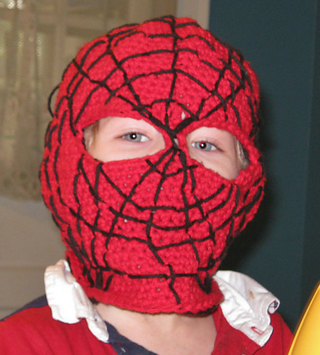 Ravelry: Spiderman mask balaclava hood hat pattern by 2Crochethooks