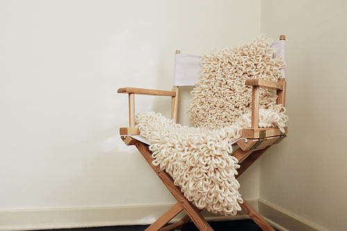Ravelry: Sheepskin Chair Throw pattern by Alexandra Tavel