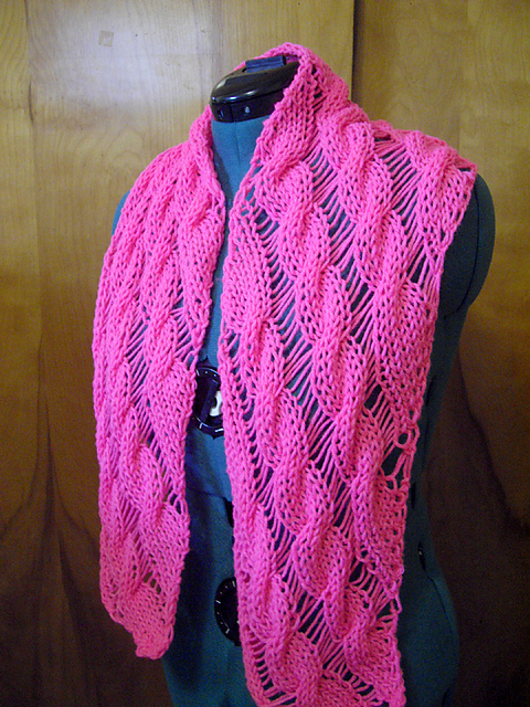 Ravelry: Fruit-looped: Bias Scarf pattern by Helen Hamann