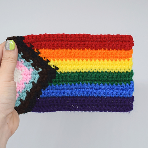 Ravelry: Mini Pride Progress Flag pattern by Carly Arnold