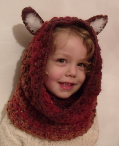 Ravelry: Foxy Fox Snood Hood with Ears pattern by Thomasina Cummings ...