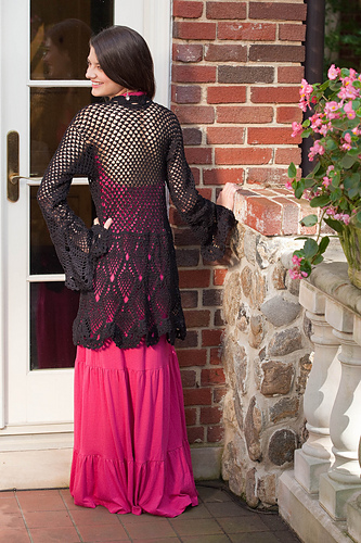 Ravelry: Black Tulips Jacket pattern by Universal Yarn