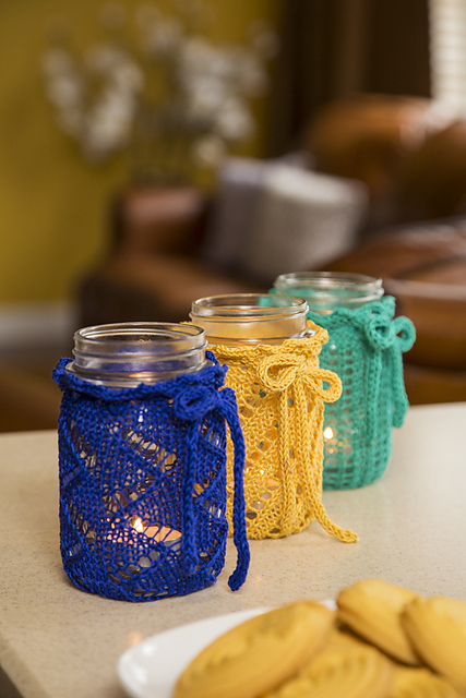 Ravelry: Mason Jar Cozies pattern by Universal Yarn