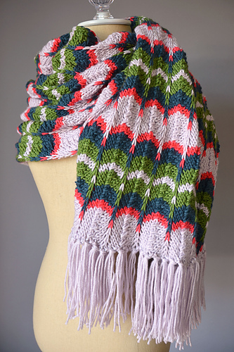 Ravelry: Chevron Wrap pattern by Universal Yarn