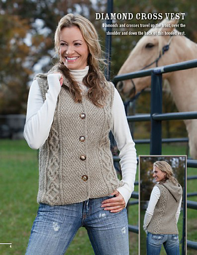 Ravelry: Diamond Cross Vest pattern by Melissa Leapman