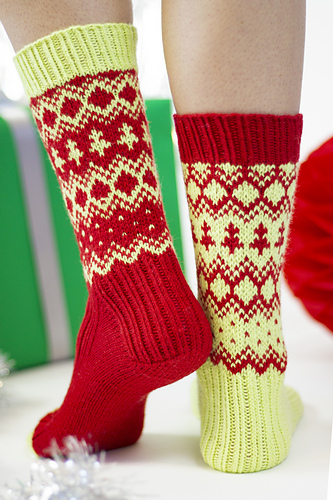 Ravelry: Holiday Elf Socks pattern by Rachel Brockman