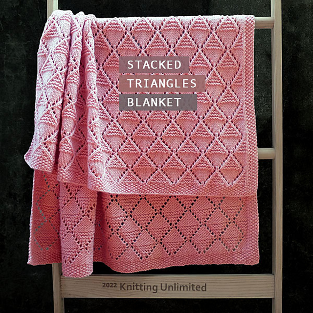Ravelry: Stacked Triangles Blanket pattern by KnittingUnlimited