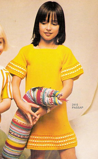 Ravelry: 2415 Girl's dress with raglan sleeves pattern by Passap Design ...