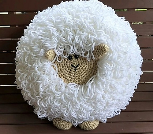 Ravelry: Sheep Pillow pattern by Care Sharpin