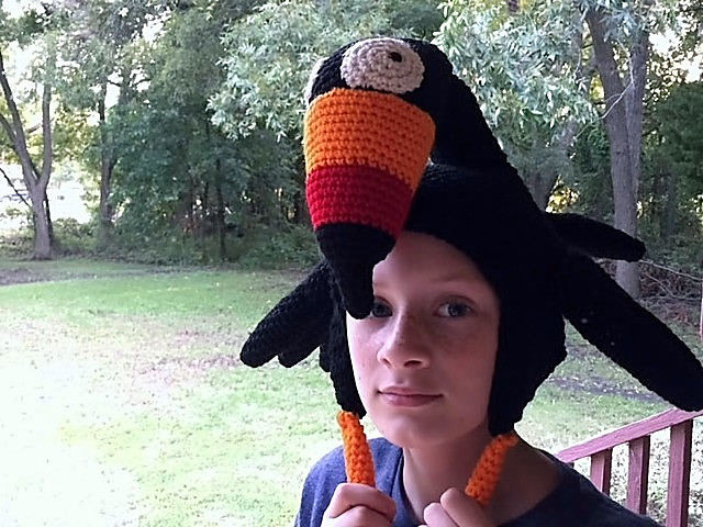 Ravelry: Birdbrain Toucan Hat pattern by Care Sharpin