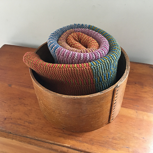 Ravelry: Farm-to-Skein Colorwork Throw pattern by Lori Versaci