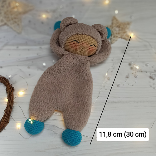 Ravelry: Plush Bear Baby Lovey pattern by Valerie Burova