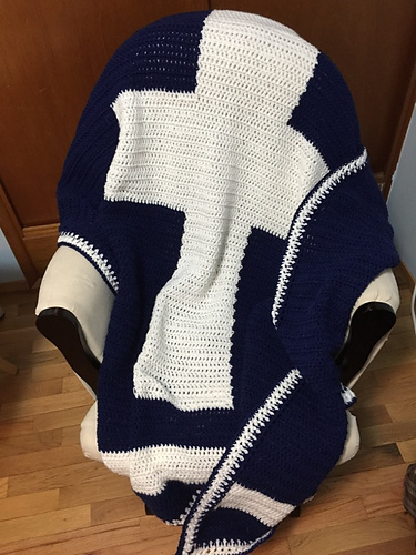 Ravelry: Cross Graphgan/Afghan pattern by Jackie O'Brien