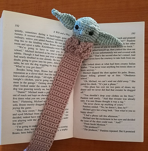 Ravelry: Baby Yoda bookmark pattern by Andrea Vass