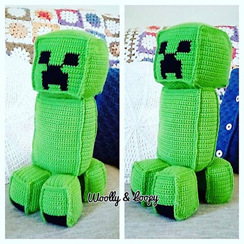 Ravelry: Plushie Minecraft Creeper pattern by Katie Bobbitt