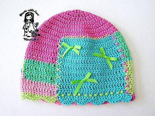 Ravelry: My lovely patchwork world - colorful hat pattern by Vendula ...