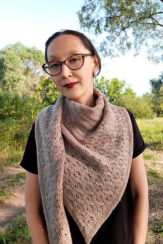 Ravelry: Caring Asymmetrical Shawl pattern by Venera Sharipova