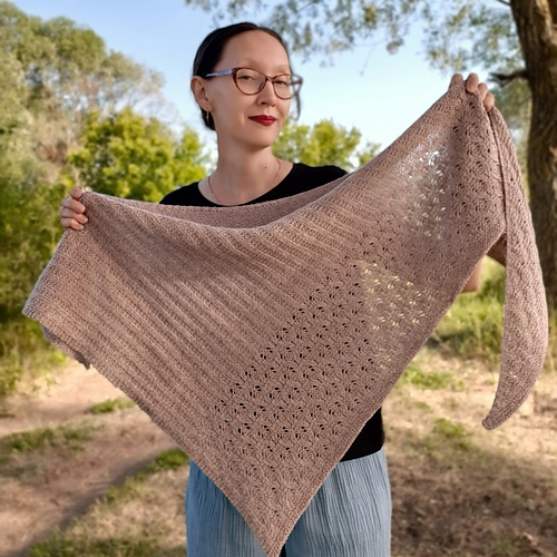 Ravelry: Caring Asymmetrical Shawl pattern by Venera Sharipova