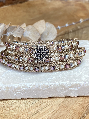 Ravelry: Bead Crochet Wrap Bracelet - 1 to 5 Wraps pattern by Michele ...