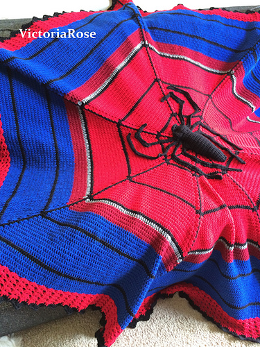 Ravelry: Crochet Spiderman Blanket pattern by Nicole Mayer