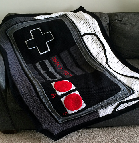 Ravelry: Crochet Game Controller Blanket pattern by Nicole Mayer
