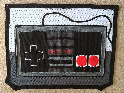 Ravelry: Crochet Game Controller Blanket pattern by Nicole Mayer