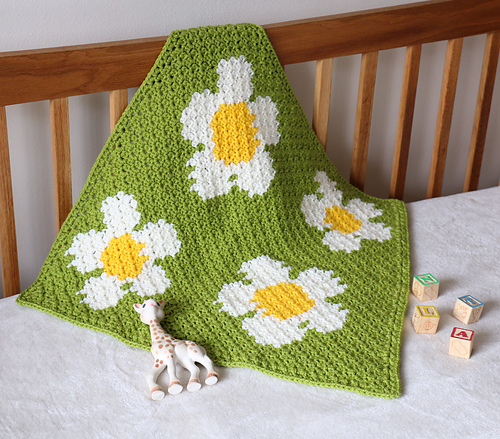 Ravelry: Daisy Chain Blanket (CROCHET) pattern by Vikki Bird