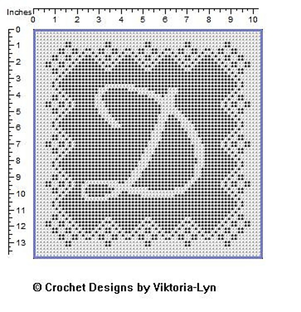 Ravelry: Filet Crochet Letter "D" pattern by Viktoria-Lyn